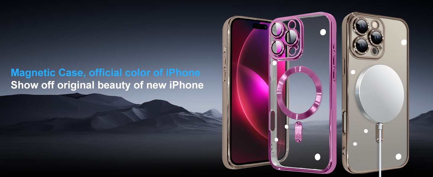 Amazon.com: ZIYE Magnetic Case for iPhone 16 Pro Max 6.9" [Compatible with MagSafe] Full Camera ...