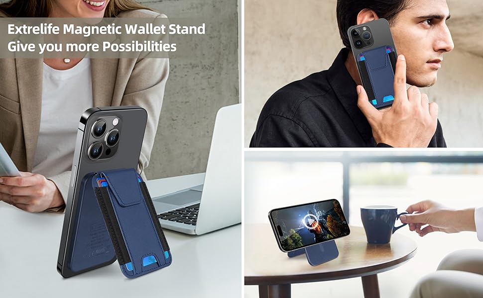 Amazon.com: For Magsafe Wallet, Works with Apple Find My, Magnetic Wallet for iPhone 16/15 Pro ...