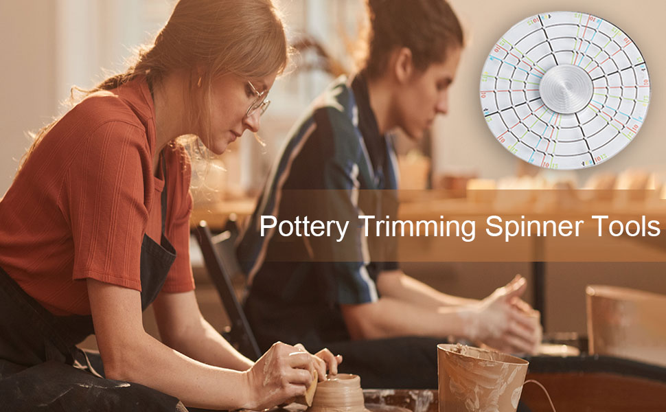 Amazon.com: ZLGSTJDSHK Ceramic Pottery Trimming Spinner Tools Rotary Disc Pottery Wheel Trimmer ...
