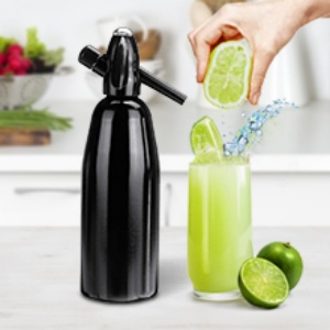 Amazon.com: Soda Siphon, 1L Carbonated Water Machine, Soda Maker, Portable Aluminium Sparkling ...