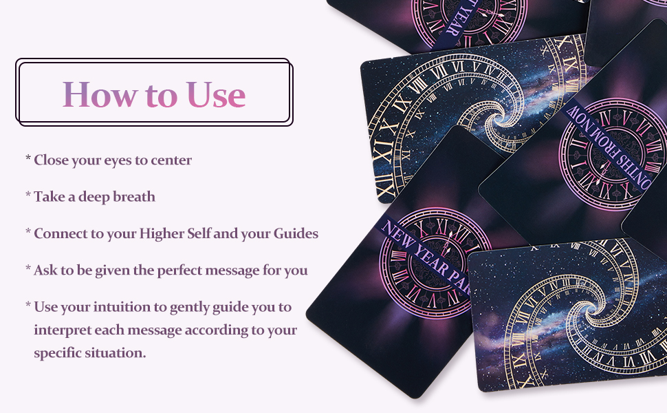 Amazon.com: XSYLOHXL Time Oracle Cards with Meanings on Them for Beginners Adventure Timing ...