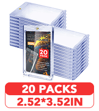 Amazon.com: 40 PCS Magnetic Card Holder, 35pt One Touch Card Holder for Baseball Cards,U-V ...