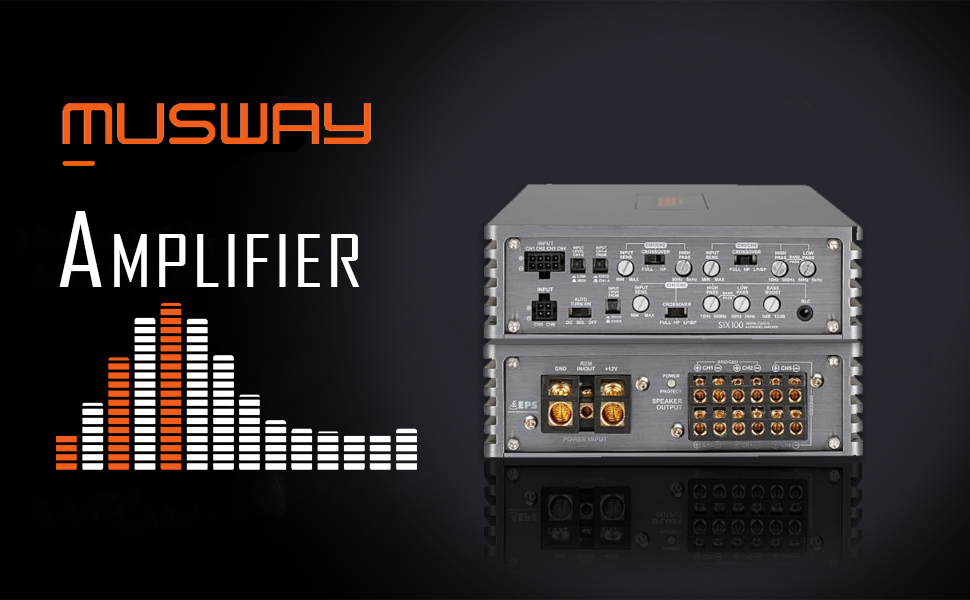 MUSWAY Car Audio DSP Amplifier Combo, 6 Channels, 4 Amplifier Channels, Black D1S : Amazon.in ...