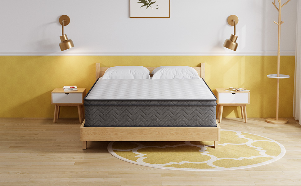 Amazon.com: PHYAIR Full Mattress, 14 Inch Innerspring Hybrid Mattress in a Box, Individually ...