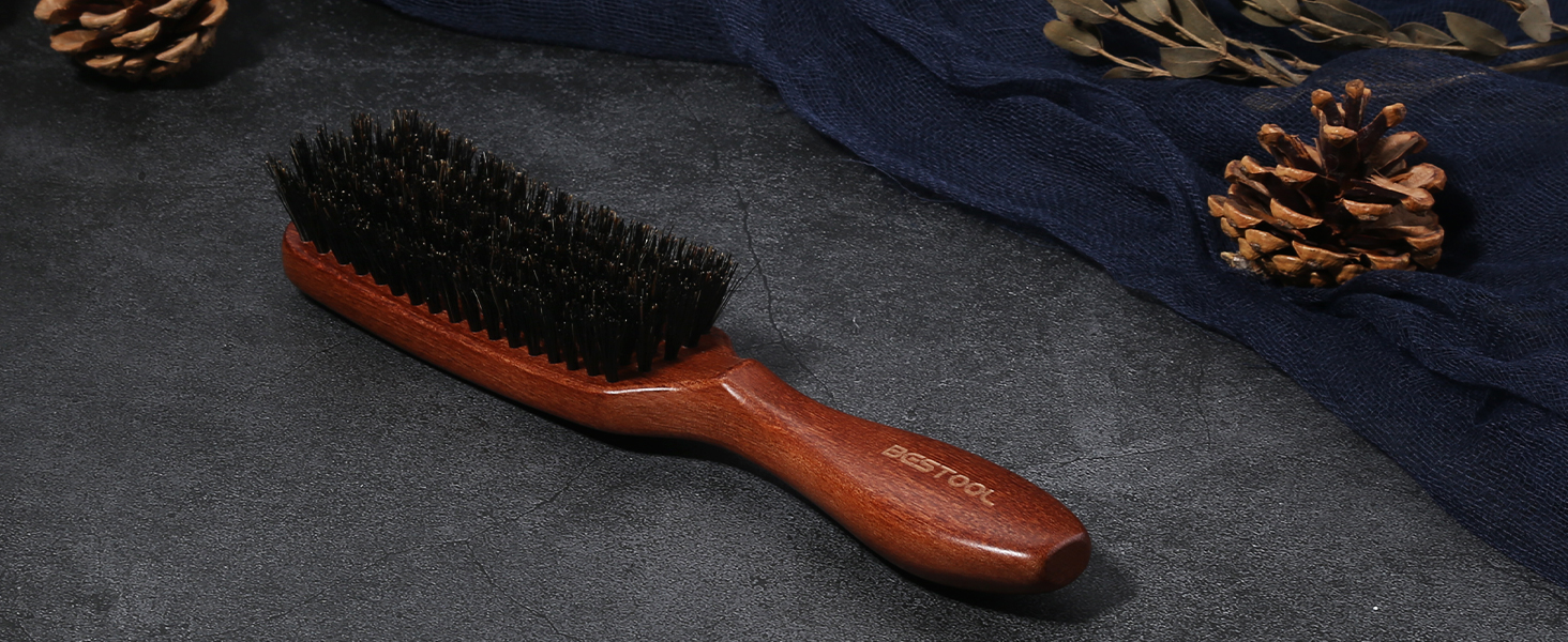 Amazon.com : BESTOOL Hair Brush, Boar Bristle for Women Men, Detangling & Styling, Natural ...