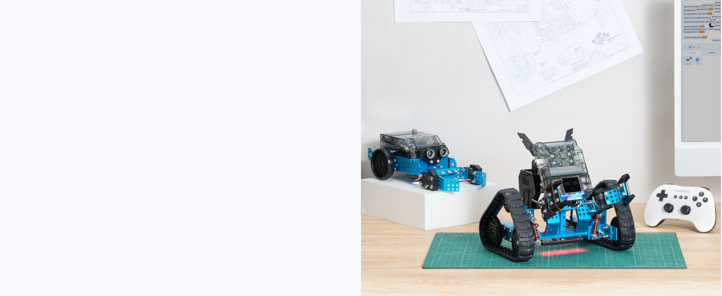 Amazon.com: Makeblock mBot2 Rover Robotics Kit, Interactive Emo Robot ...