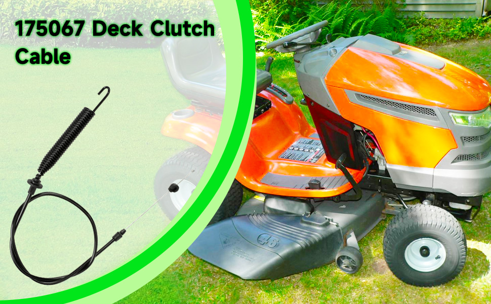 Amazon.com : XIKOBY 175067 Deck Engagement Clutch Cable for Craftsman LT1000 LT2000 42'' Riding ...