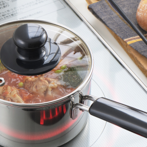 Amazon.co.jp : ヨシカワ クック・ルック ベーシック 片手鍋 14cm 1.2L IH・ガス火両用 ガラス蓋 ステンレス 燕三条 日本製 SJ3769 : ホーム＆キッチン