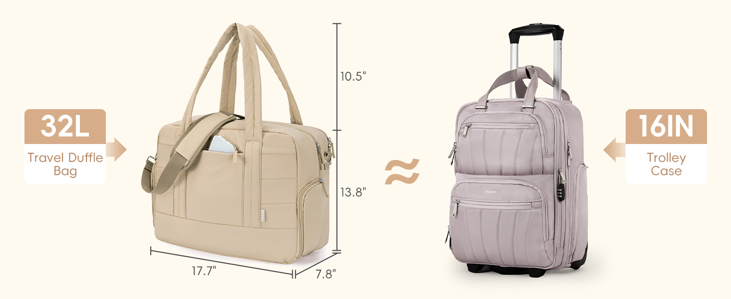 Amazon.com | CLUCI Duffle Bag for Business Travel, Weekender Puffer Carry On With Shoe ...