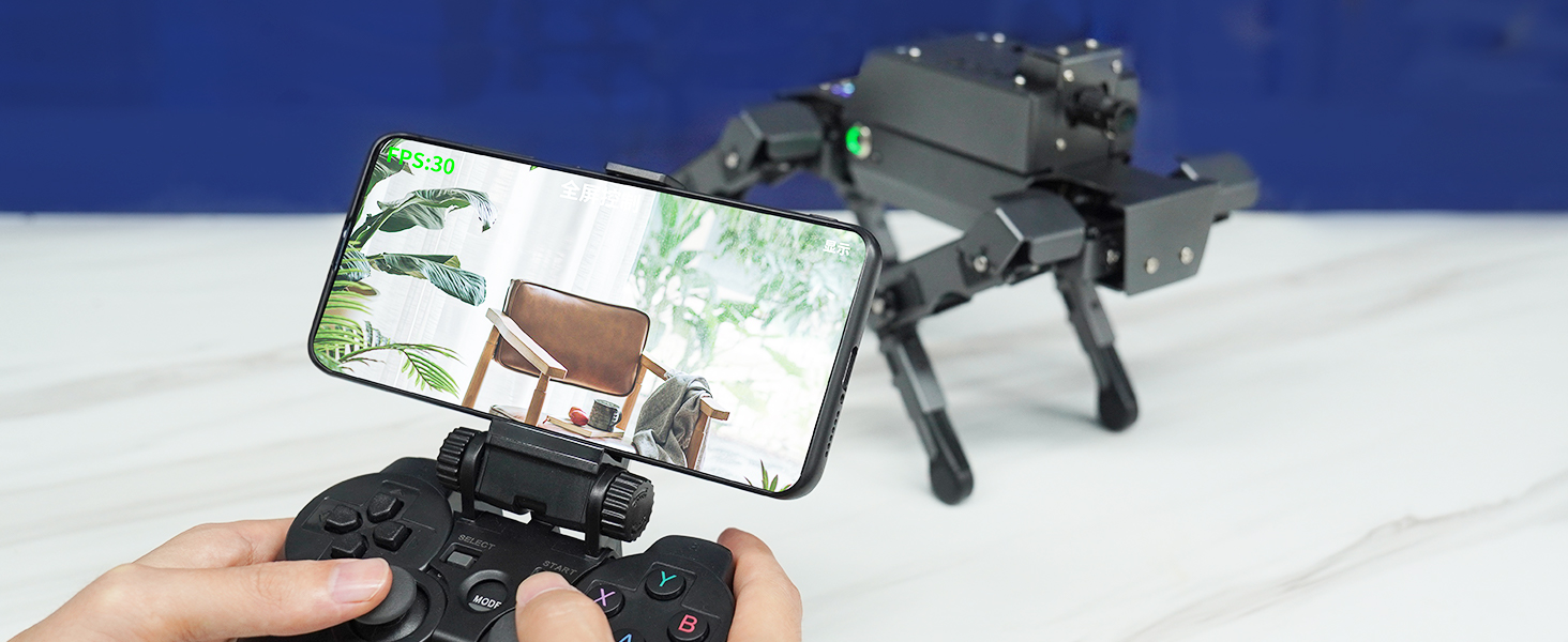 Amazon.com: Yahboom Raspberry Pi 5 Adults AI Smart Robot Dog Python Programmable 12 Joints ...