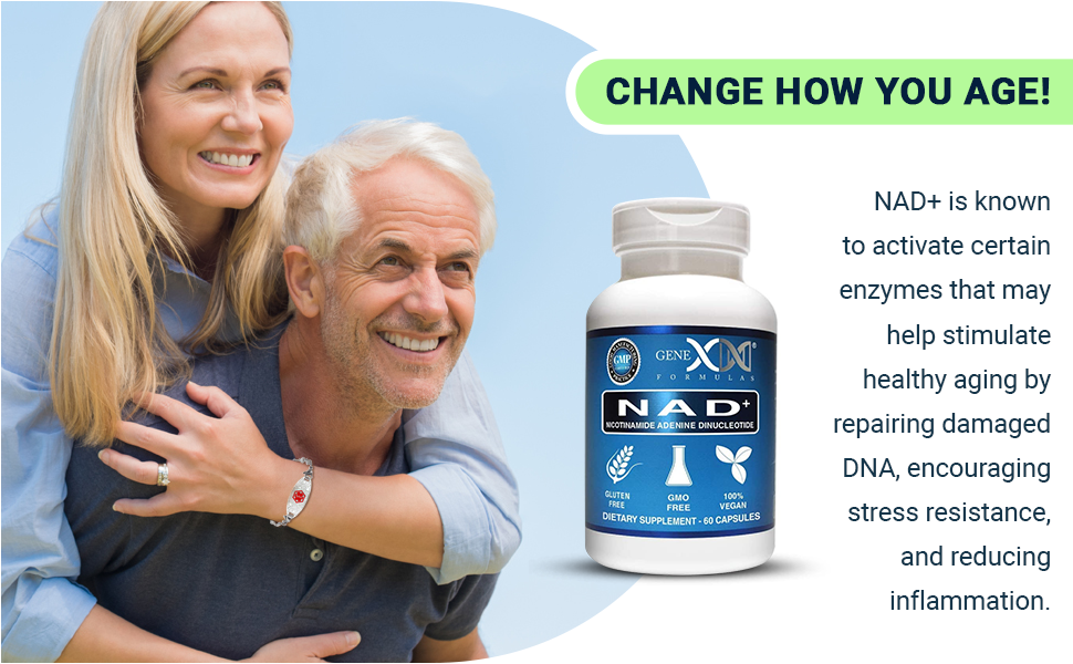 Genex NAD+ 250mg 60 Capsules Nicotinamide Adenine Dinucleotide - Pure NAD+ Supplement | Buy Now ...