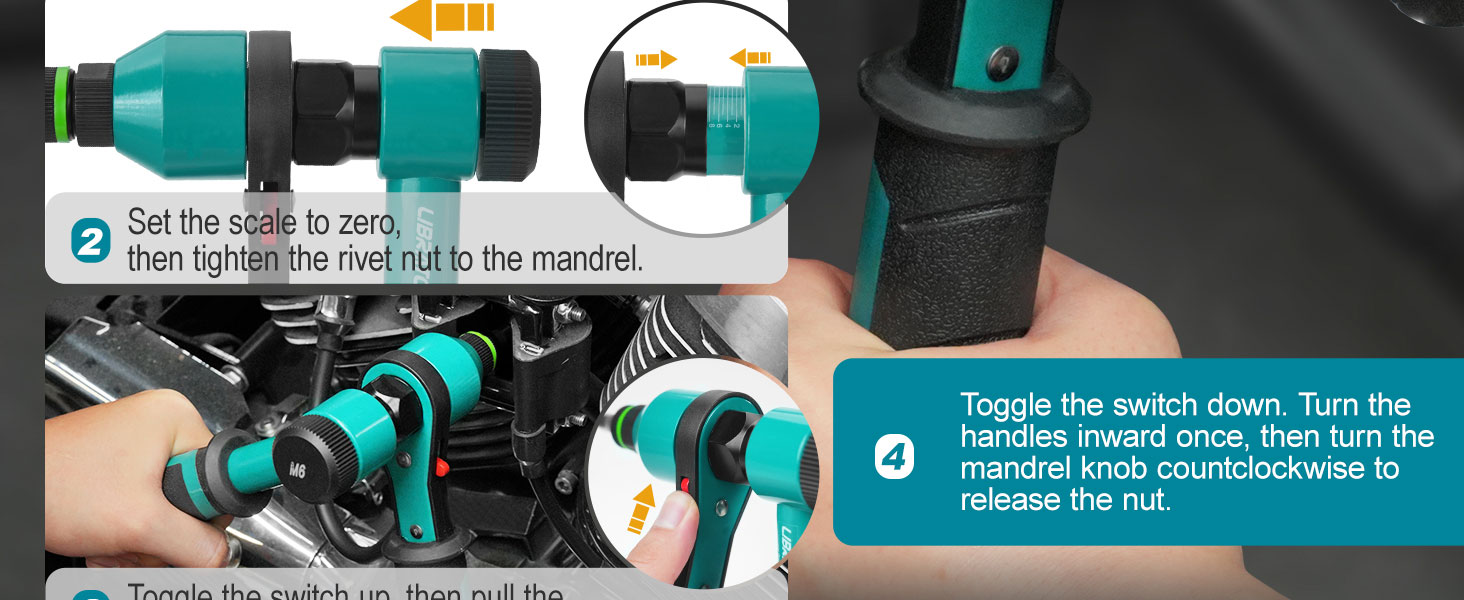 LIBRATON Herramienta de Tuerca remachada, Herramienta de Remache, Kit de Herramientas ...