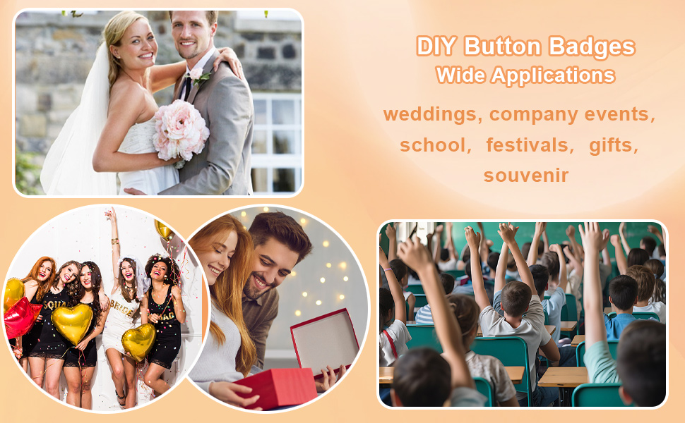 Amazon.com: QTLCOHD 100 Pcs Acrylic Button Pins Badge 3 Inch DIY Custom Button Pins Clear Button ...