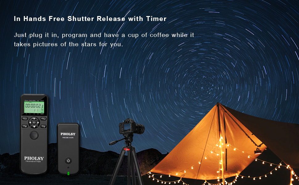 Amazon.com : PHOLSY Timer Intervalometer for Canon Shutter Release C6 Camera Remote Control for ...