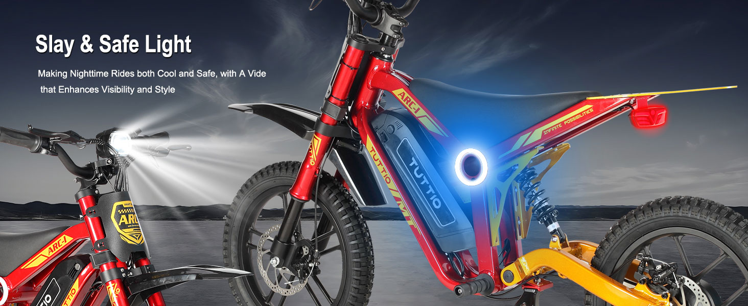 Amazon.com: Tuttio ARC-I 36V Electric Dirt Bike for Kids 8-14, 750W Electric Motorcycle for Kids ...