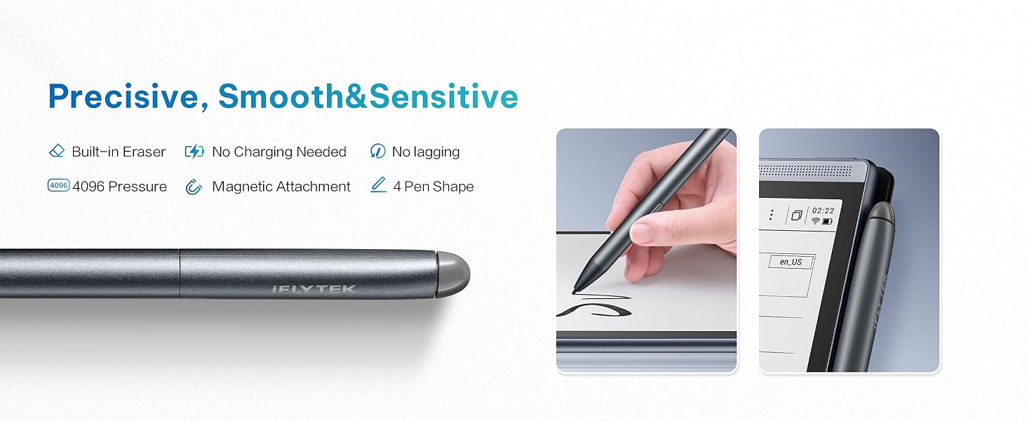 iflytek AINOTE Air 2 with Stylus Pen,8.2-inch AI Note-Taking Tablet Writing Paper Tablets ...