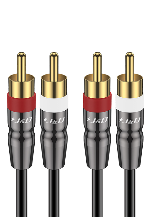 Amazon.com: J&D 2 RCA M/M Stereo Audio Cable, 20 FT RCA Audio Cable Gold-Plated Copper Shell ...