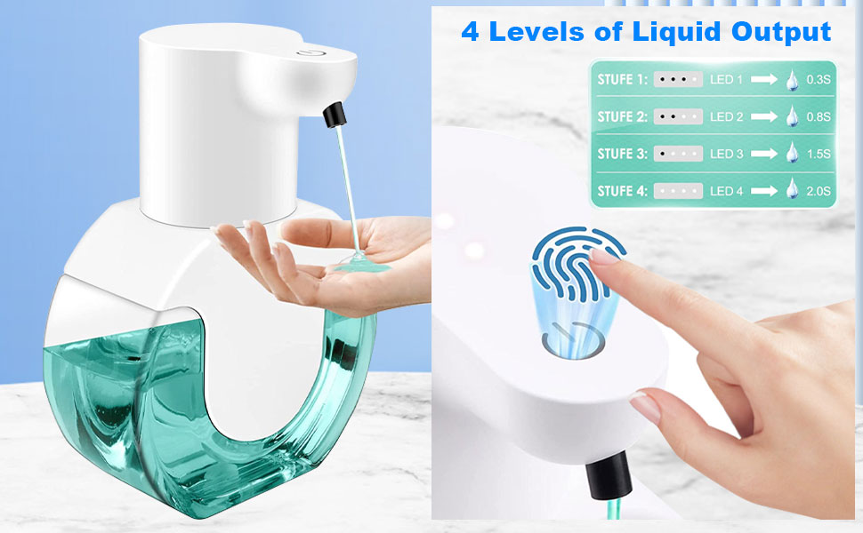 Amazon.com: Automatic Soap Dispenser, USB Rechargeable Liquid Hand Soap Dispenser Pump 420ml/14 ...