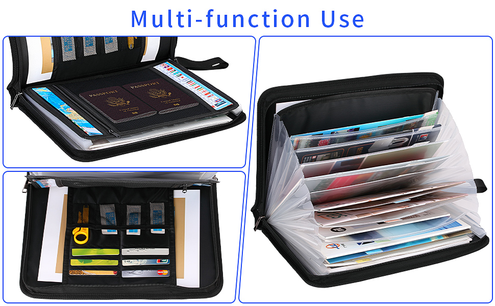 Amazon.com: TOPCJ 5200℉ Fireproof Accordion File Organizer,Expanding File Folder with Multi ...