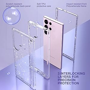 Amazon.com: ULAK Compatible with Samsung Galaxy S23 Ultra 5G Case, Heavy Duty Shockproof Hybrid ...