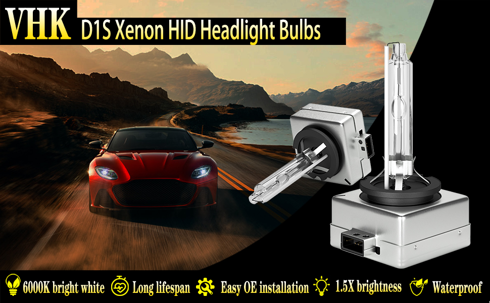 Amazon.com: VHK for Hyundai Genesis HID Headlights Low Beam D1S Xenon Bulbs 2009 2010 2011 2012 ...