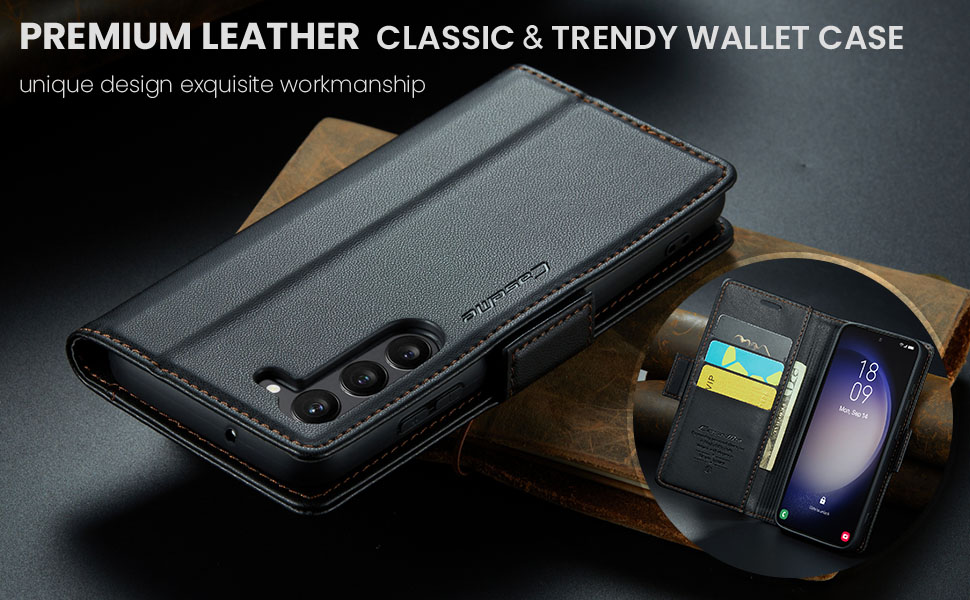 Amazon.com: SINIANL Samsung Galaxy S23 Wallet Case with RFID Blocking, Samsung S23 Case Wallet ...