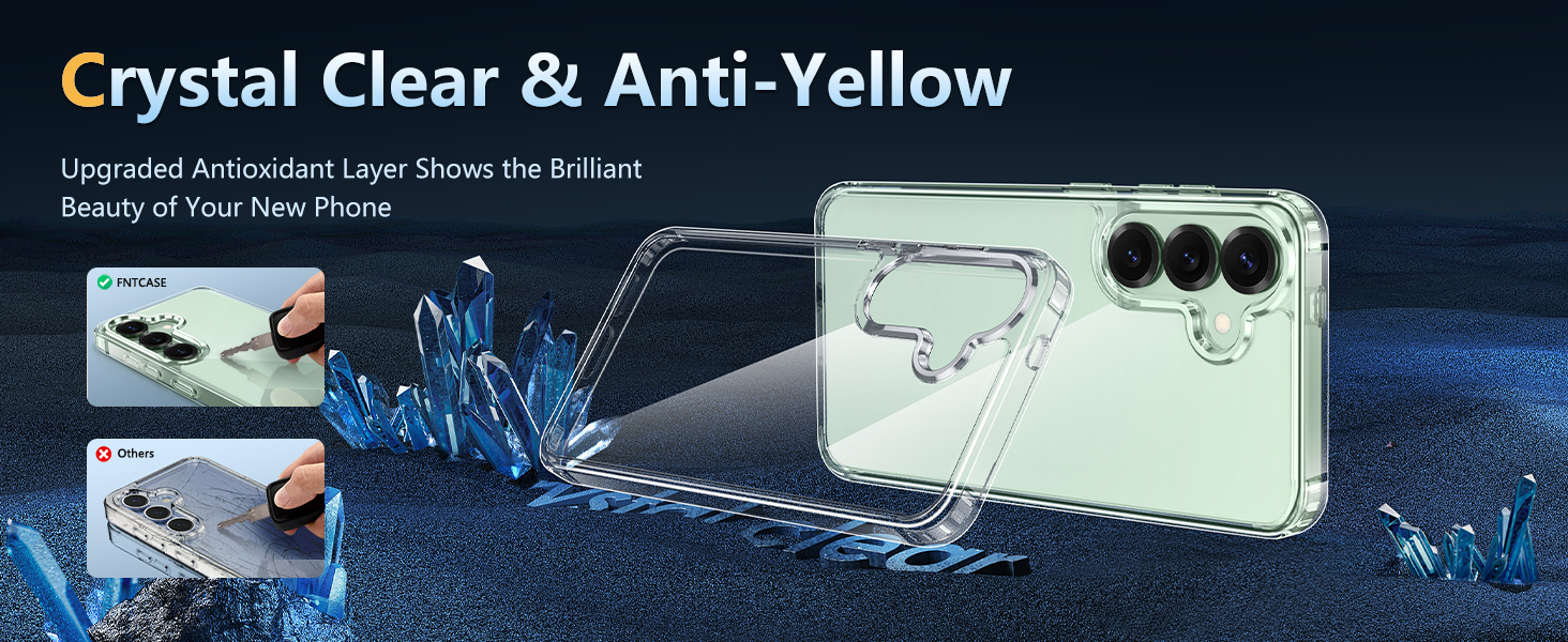 Amazon.com: FNTCASE Funda para Samsung Galaxy S25: para Galaxy S24, protección contra caídas de ...