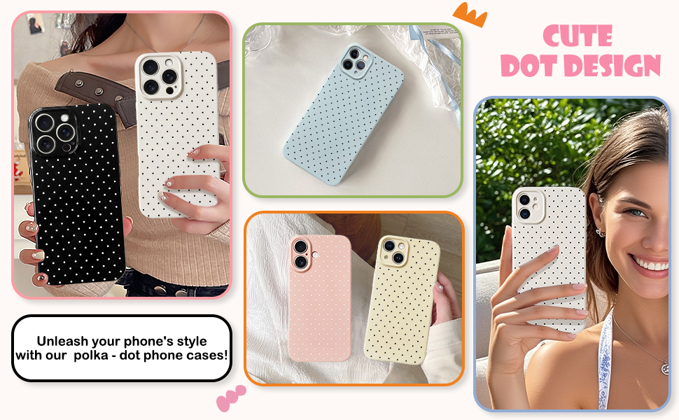 Amazon.com: Lovmooful Compatible for iPhone 12 Pro Max Case Cute Polka Dot with Aesthetics ...