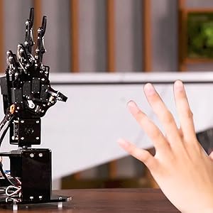 Amazon.com: HIWONDER uHandPi Raspberry Pi Robotic Hand AI Vision Bionic ...