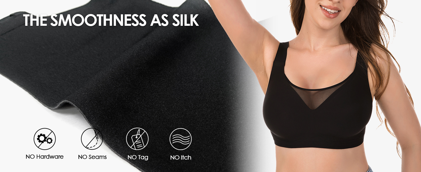 Brabalas Wireless Bras for Women (34C-42DD), Extremely Comfortable ...