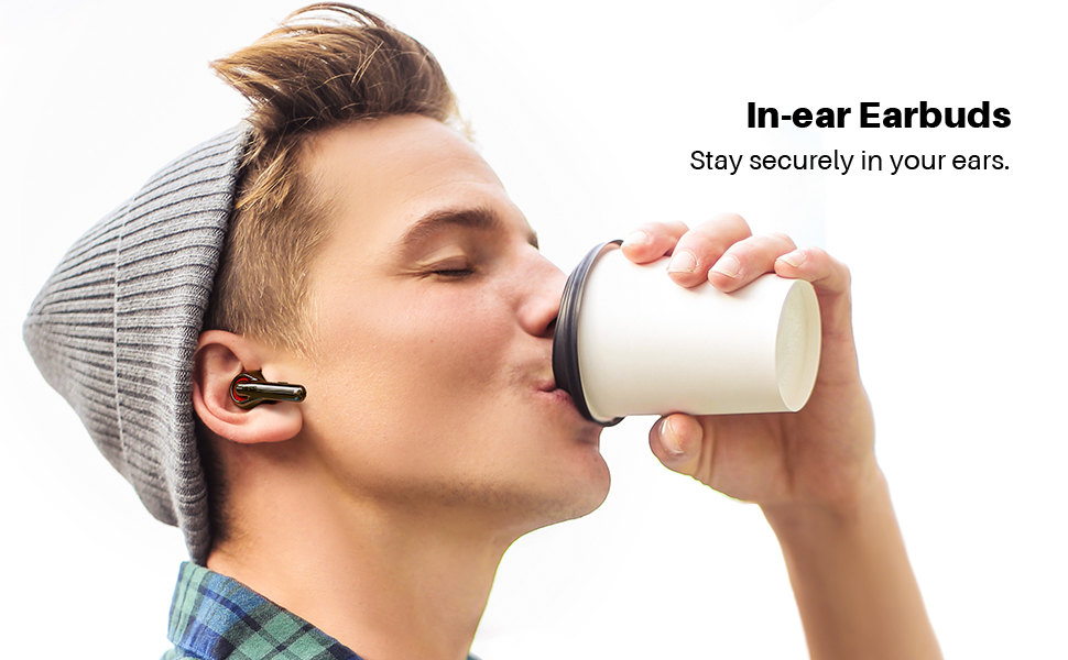 Tribit Wireless Earbuds, Bluetooth Headphones, Bluetooth 5.2, CVC 8.0 ...