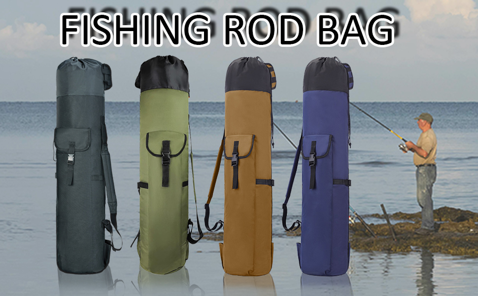 Amazon.com: Aocmpxs Fishing Rod Bag Storage Bags, Water-resistant Fishing Pole Case Portable ...