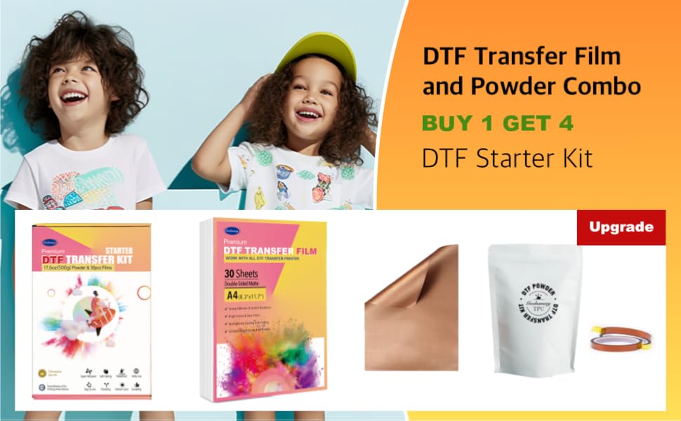 Amazon.com: Premium DTF Powder DTF Transfers Paper for T-Shirts, A4 & 17.6oz Ultra-fine Transfer ...