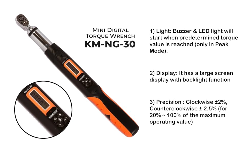 KUSAM-MECO DIGITAL TORQUE WRENCH KM NG 30 |User-Friendly Control ...