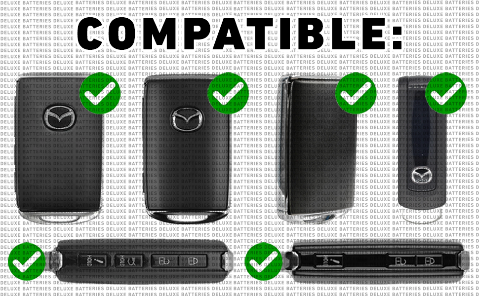 Amazon.com: Key Fob Replacement Batteries for Mazda (2019-2025) 3 6 CX ...