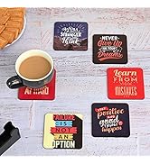 GKd Coaster Set of 6 Beautiful Wooden Coasters with Proper Coaster ...