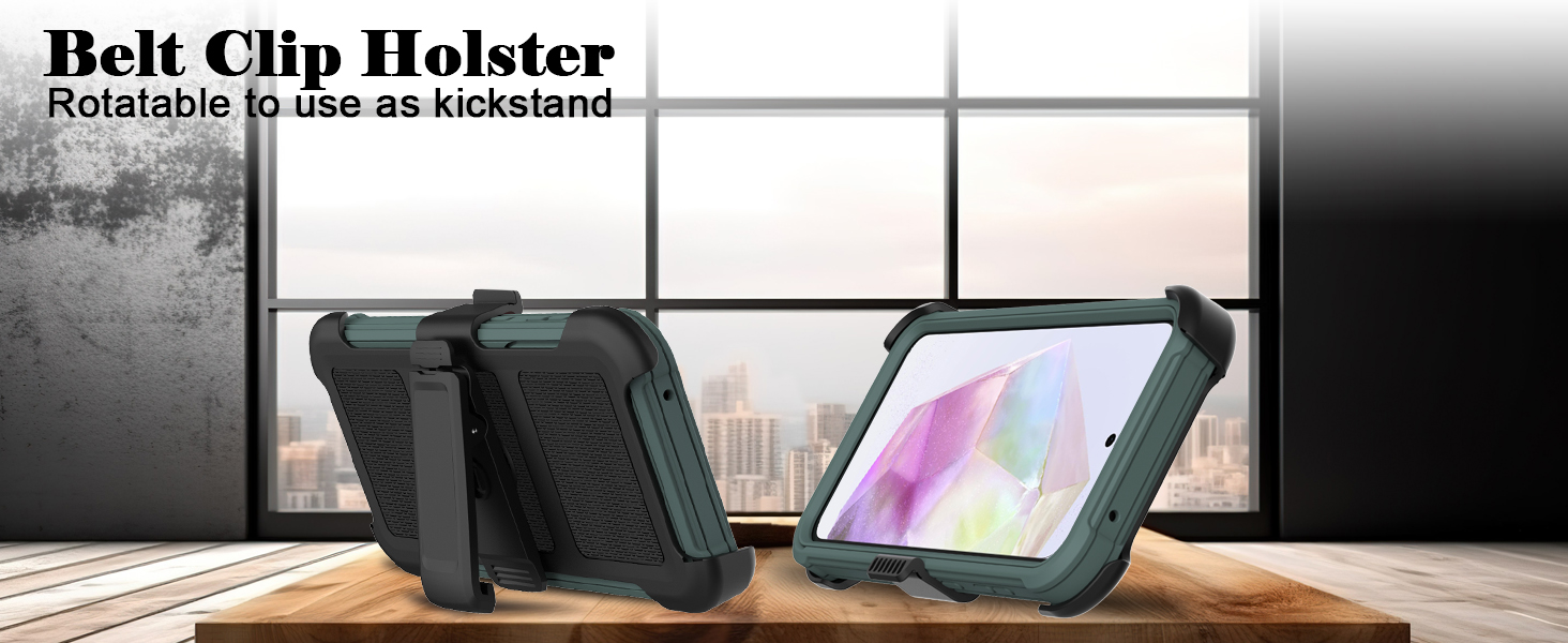 Amazon.com: Leptech for Samsung Galaxy A35 5G Case with 2 Pack Tempered Glass Screen Protector ...