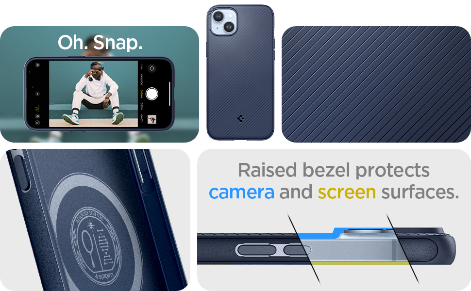 Amazon.com: Spigen Mag Armor MagFit Designed for iPhone 14 Case (2022) [Military-Grade ...