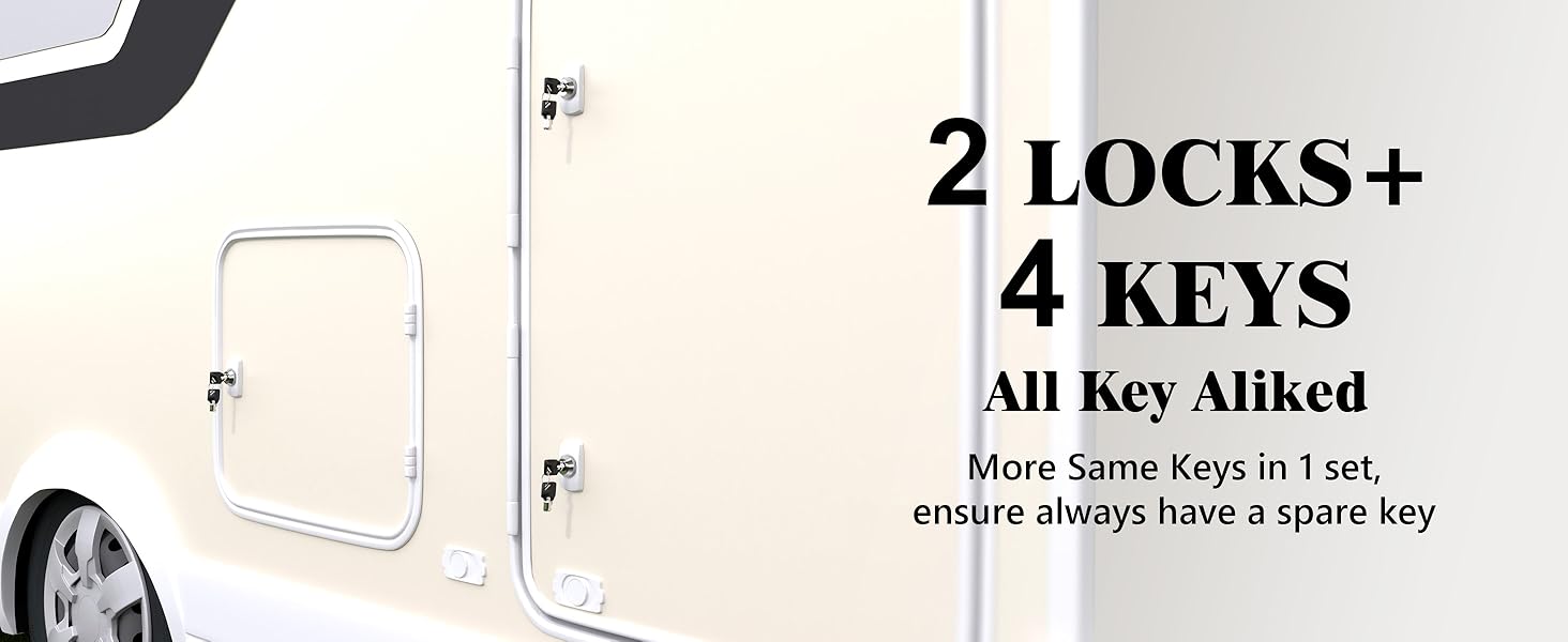 Amazon.com: Trampgik RV Storage Locks, 7/8” Camper Compartment Storage Door Locks with Keys, for ...