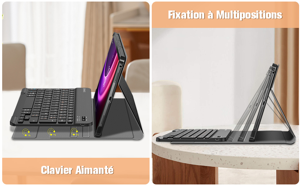 FINTIE Keyboard for Lenovo Tab P11 2nd Gen 11.5 Inch 2022 (TB350FU/TB350XU), Multi-Position Slim ...