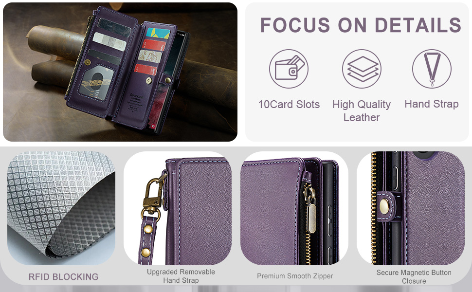 Amazon.com: Defencase for Galaxy S22 Ultra Case, 【RFID Blocking】 for Samsung Galaxy S22 Ultra ...