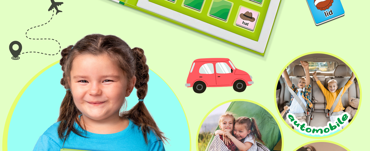 Amazon.com: Torlam Magnetic CVC Word Match Game, Phonics Memory Games for Kids, Travel Party ...