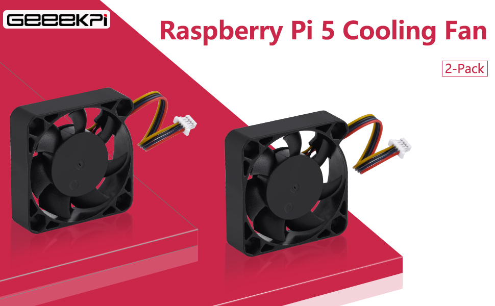 Amazon.com: GeeekPi 2-Pack PWM Cooling Fans for Raspberry Pi 5 ...