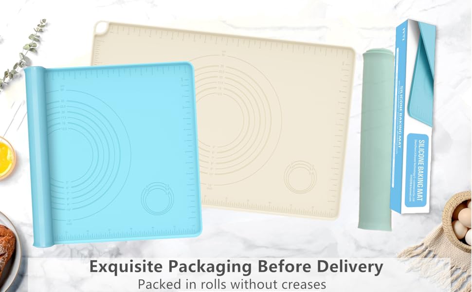 Amazon.com: Silicone Baking Mat, Dough Rolling Mat 24''x16'', Pastry ...
