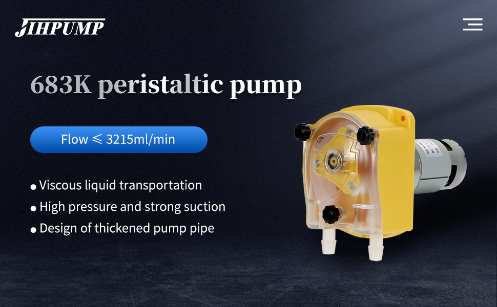 Amazon.com: JIHPUMP peristaltic Pump 683K high flow viscous glue syrup liquid Food and Beverage ...