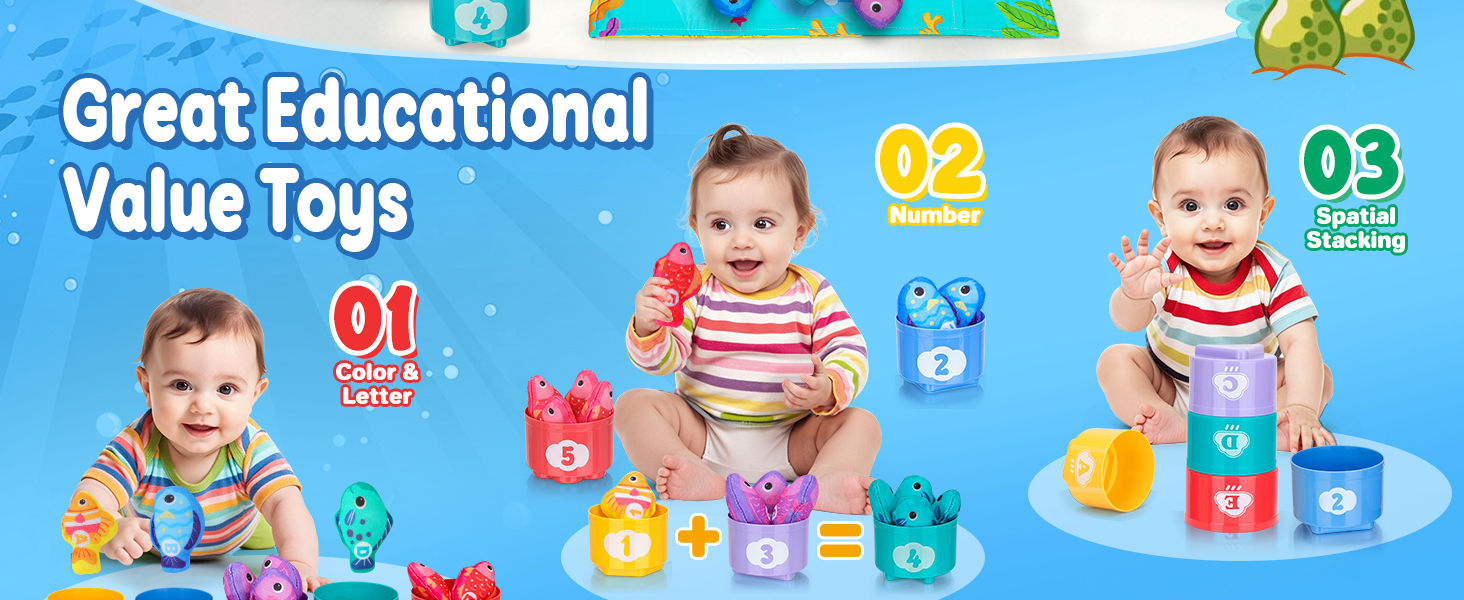 Amazon.com: PEBIRA Montessori Toddler Toys for 1 2 Year Old Boy Girl ...