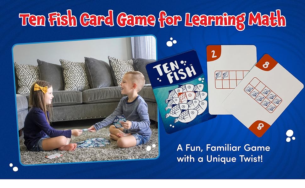 Amazon.com: Ten Fish Math Card Game - Family Friendly Educational Cool ...
