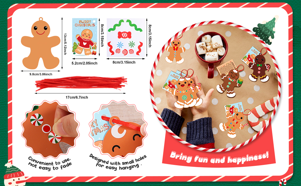 Amazon.com: Eaasty 45 Sets Legend of The Gingerbread Craft for Kids DIY ...