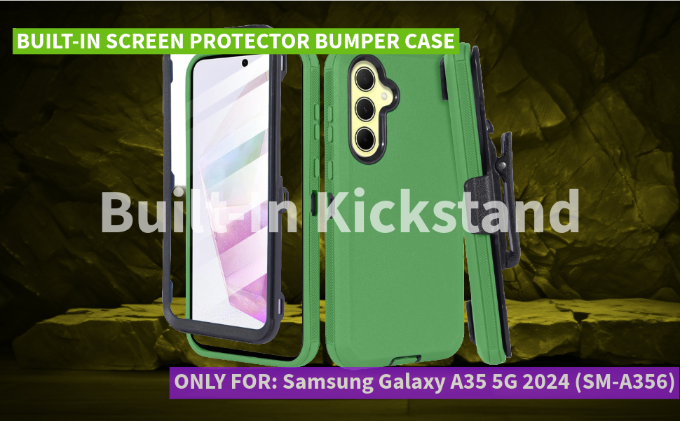 Amazon.com: Jackpot Wireless Designed for Samsung Galaxy A35 5G (2024) Case with Belt Clip ...