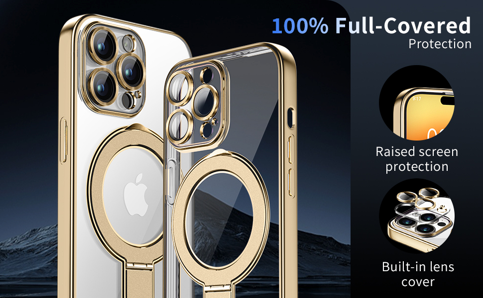 Amazon.com: Pmteyoim Magnetic for iPhone 14 Pro Max Case with Invisible Stand[Compatible with ...